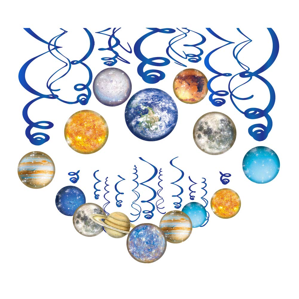 Amazon.com: 30 PCS Planet Ceiling Hanging Party Decorations, Planet ...