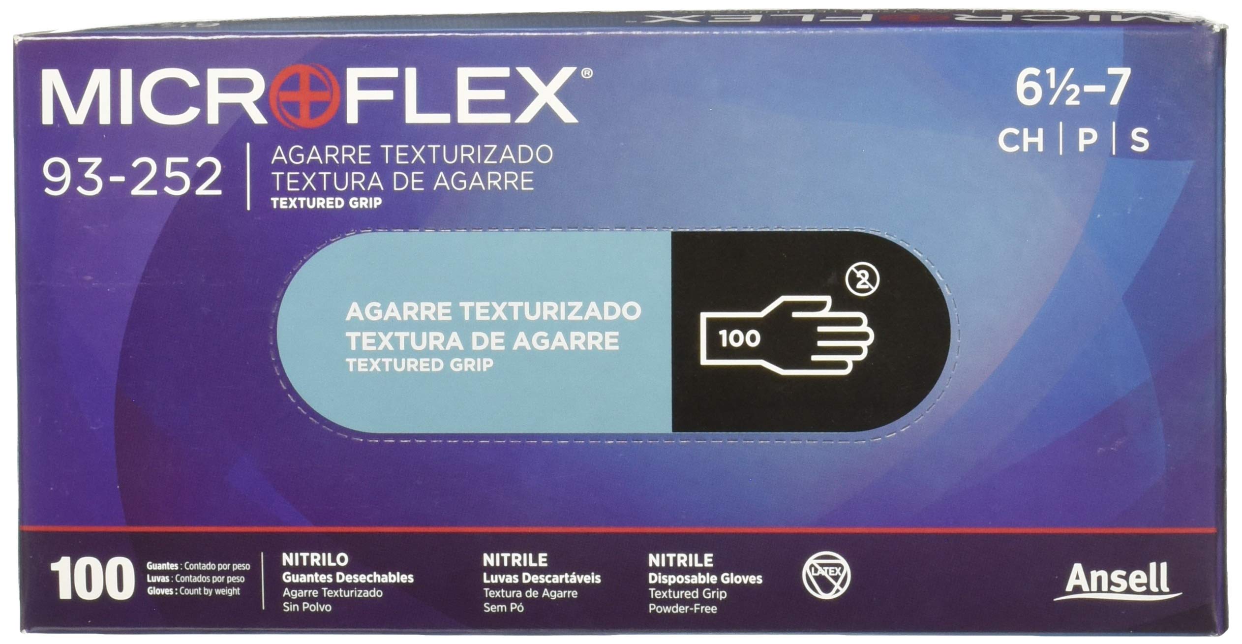 MICROFLEX 93-252 - Guante Desechable de Nitrilo Negro, Sin Polvo, 4.7 ...
