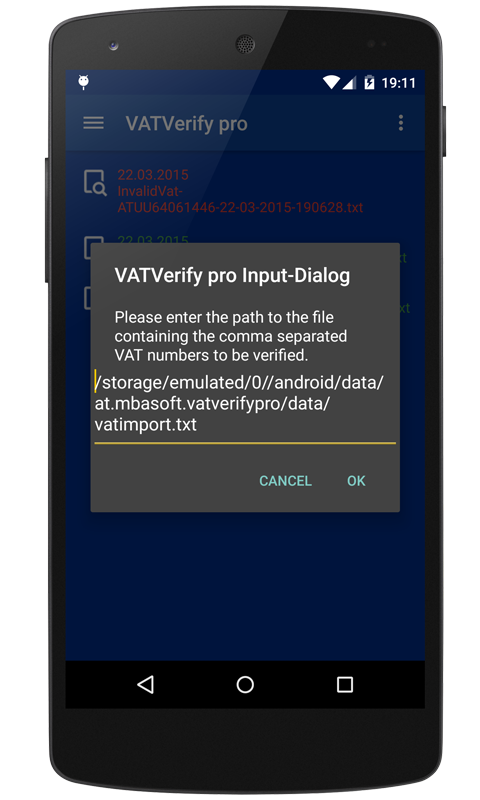 Aplicación VAT Verify pro en Amazon Appstore