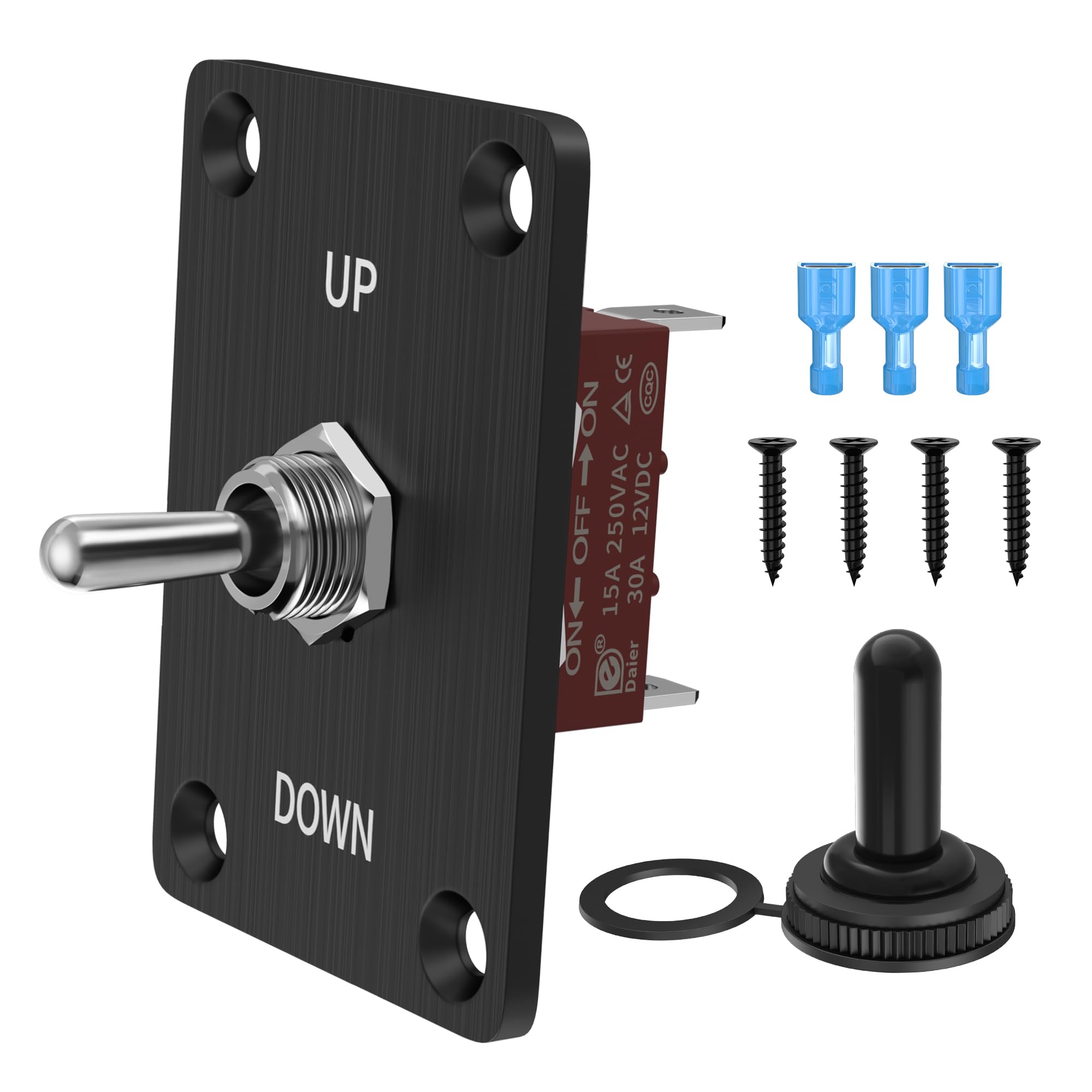 Snapklik.com : RVMARINEPAT Toggle Switch Waterproof Latching 12V 30A DC ...