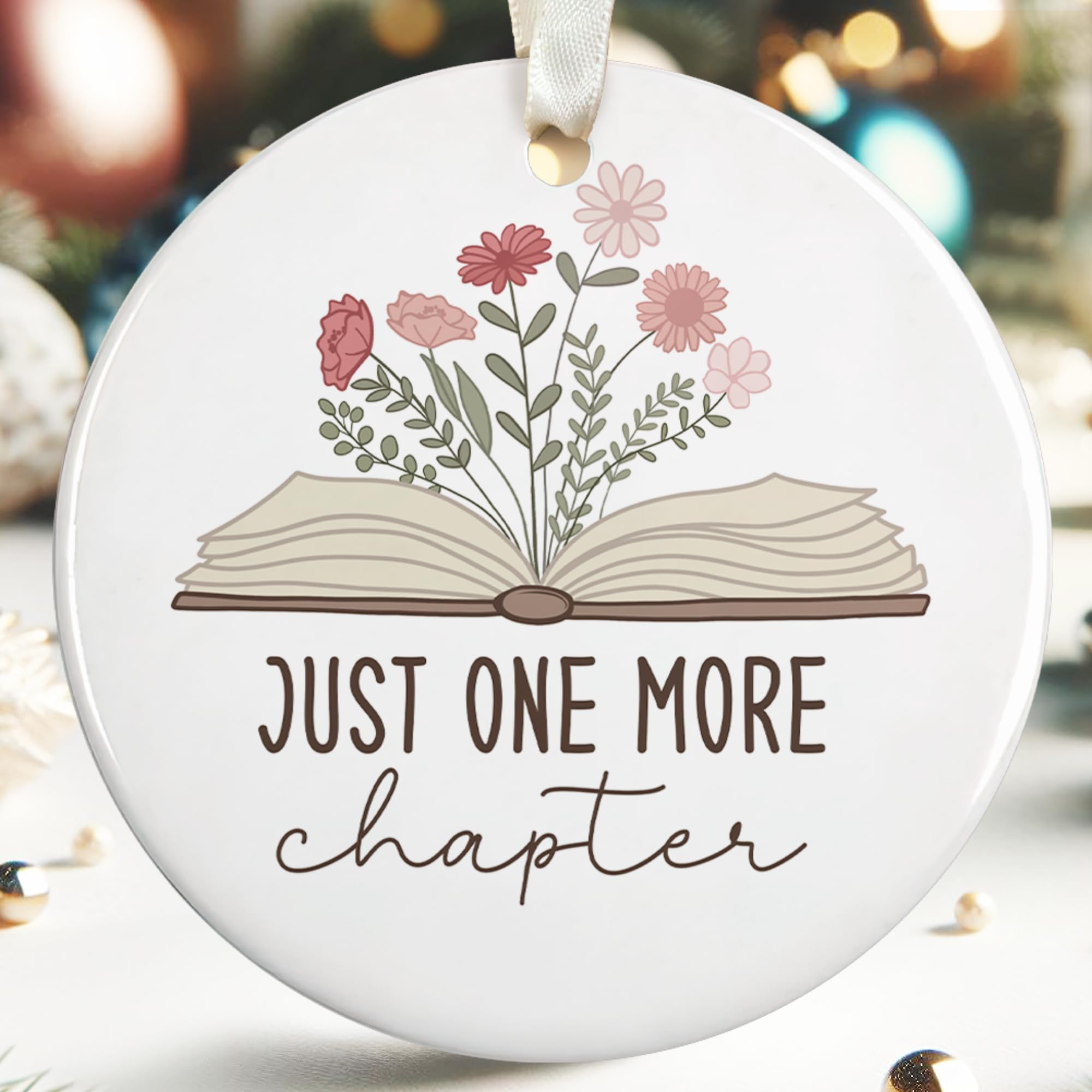 Amazon.com: Book Ornament - Book Ornaments for Christmas Tree, Book ...