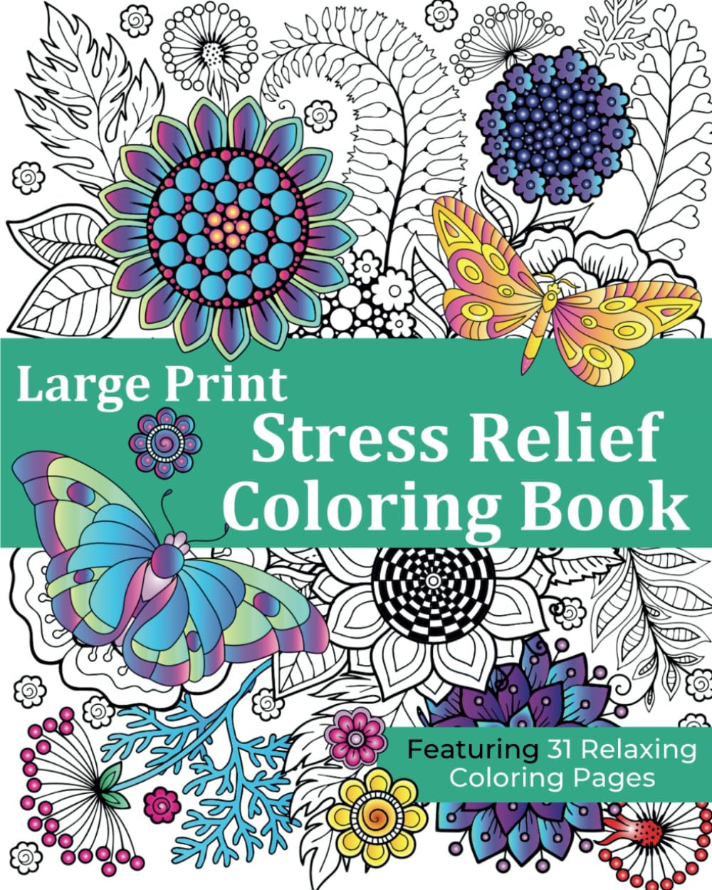 Amazon.com: Color & Relax - Large Print Calm Edition: Stress-Free ...