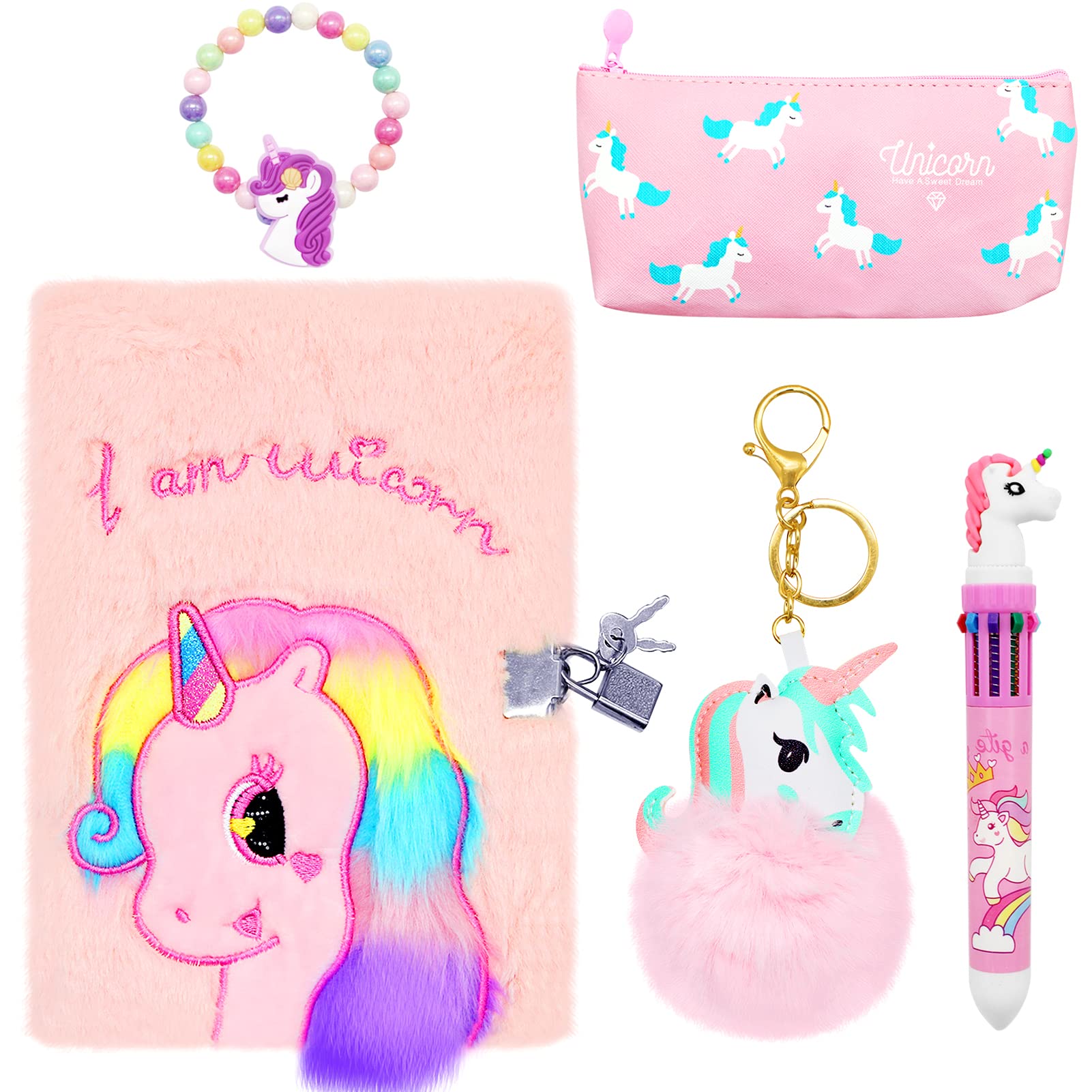 Wieat Girls Diary, Secret Diary for Girls, Unicorn Notebook with Locks ...