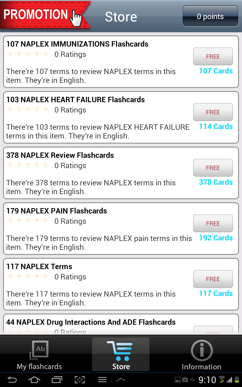 New NAPLEX Flashcards - App on Amazon Appstore