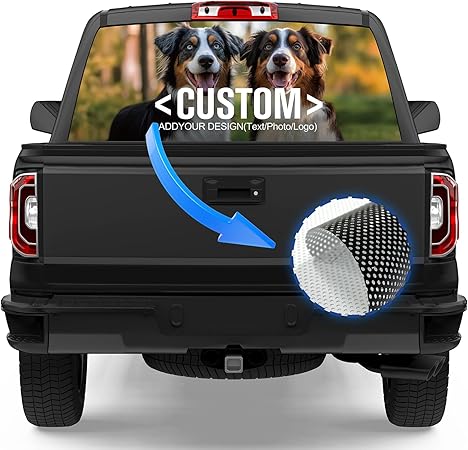Amazon.com: Custom Rear Window Decal for Trucks, Customized One Way See ...