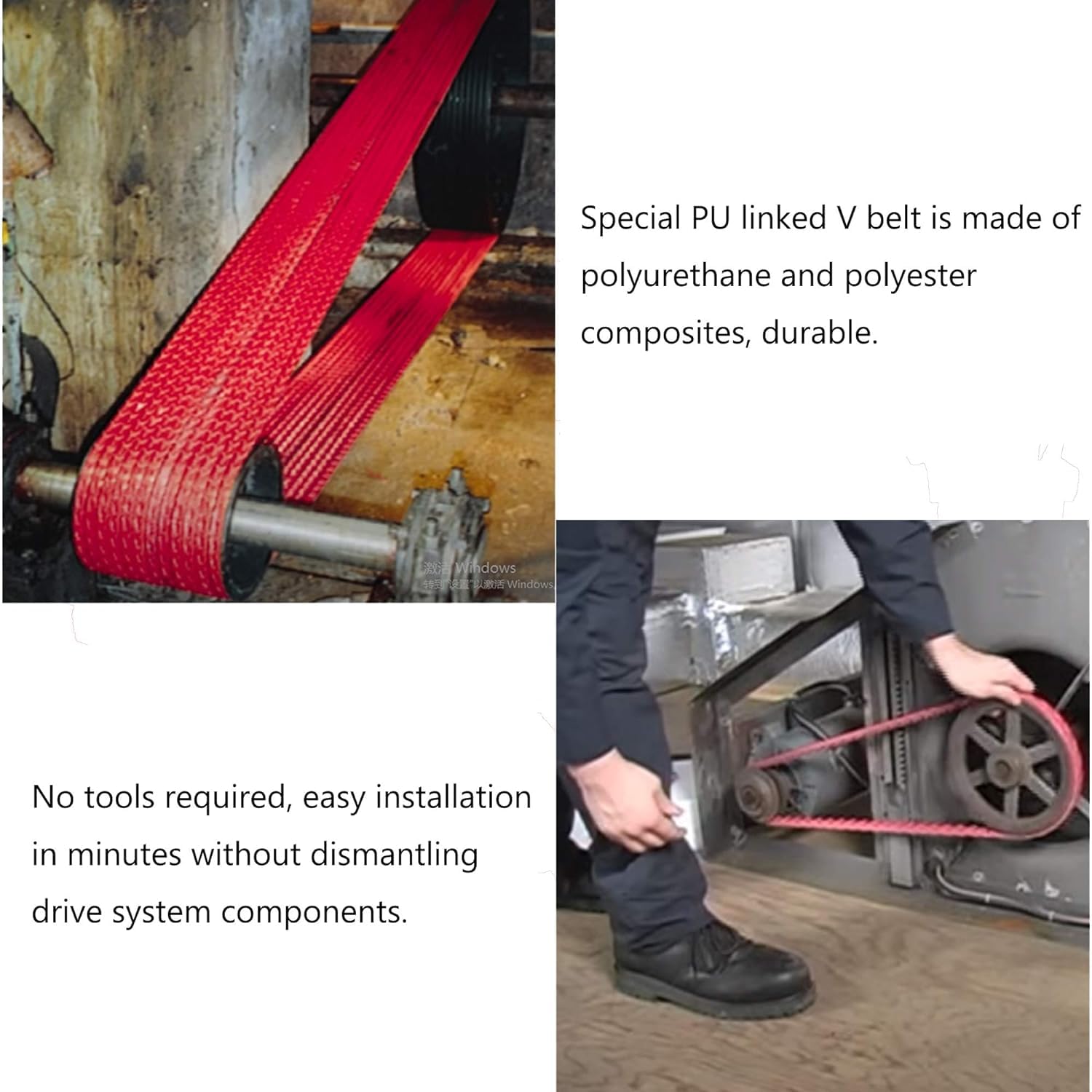 Snapklik.com : 8FT Power Twist V-Belt 1/2-Inch X 8 Feet A Type ...