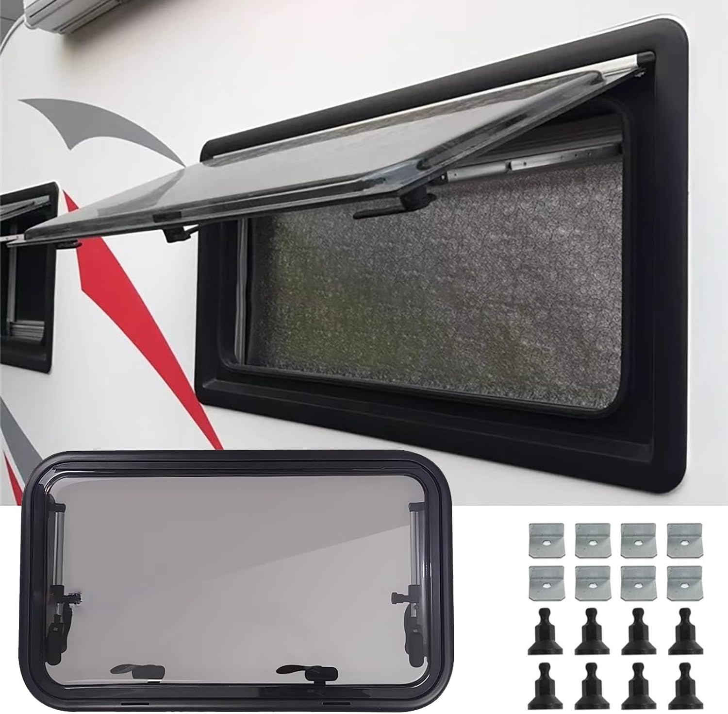 Amazon.com: Camper Hinged Replacement Window, Acrylic Glass Cargo ...