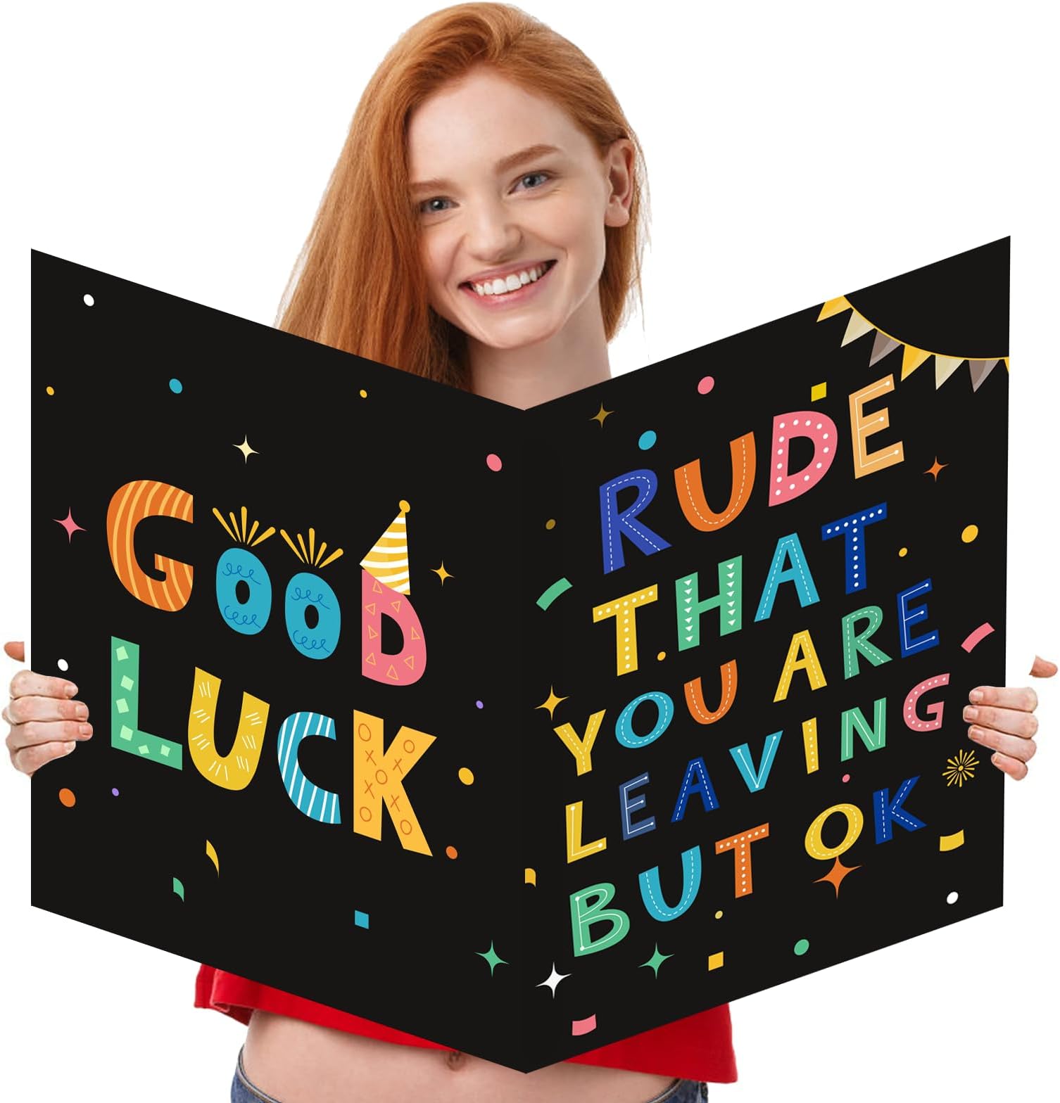 Amazon.com : NQEUEPN Jumbo Farewell Greeting Card, 11x17.3 Inch ...