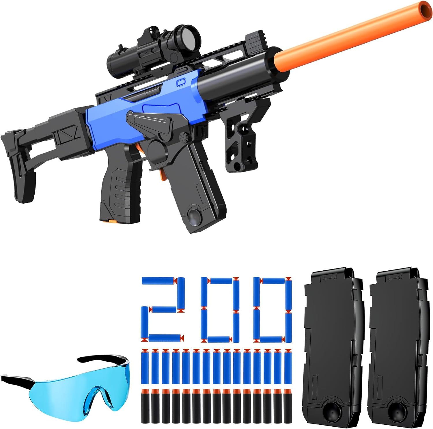 Amazon.com: Toy Gun Automatic Sniper Rifle Bullets -Electric Toy Foam ...