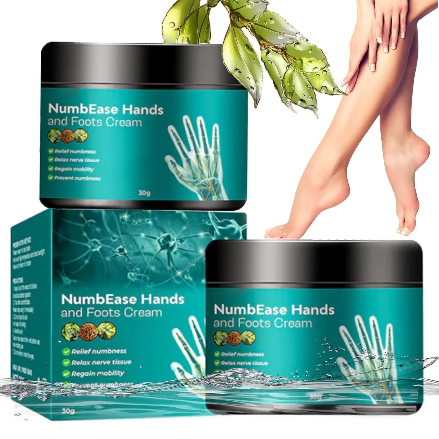 Amazon.com : ADEK 2pcs 1.05 Ounce NumbEase Hands and Foots Cream ...