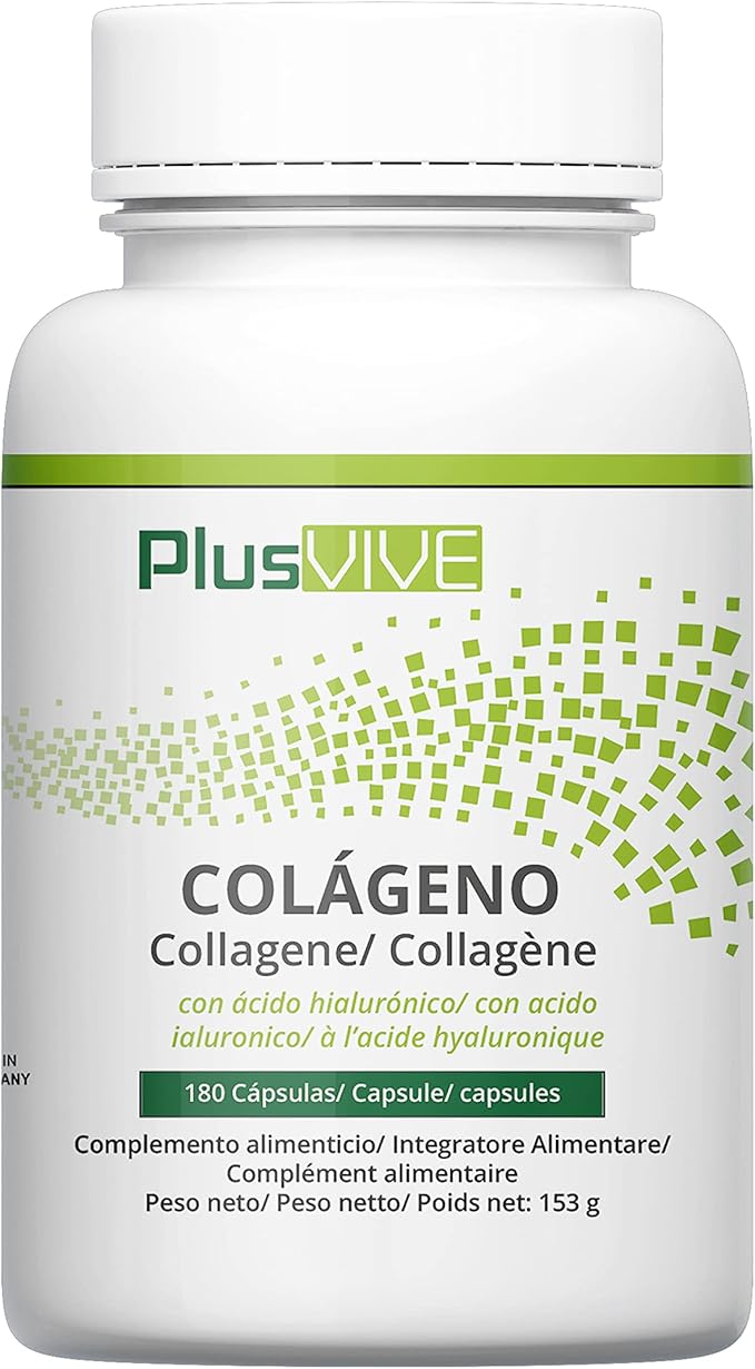 Plusvive - Integratore di collagene e acido ialuronico con biotina ...