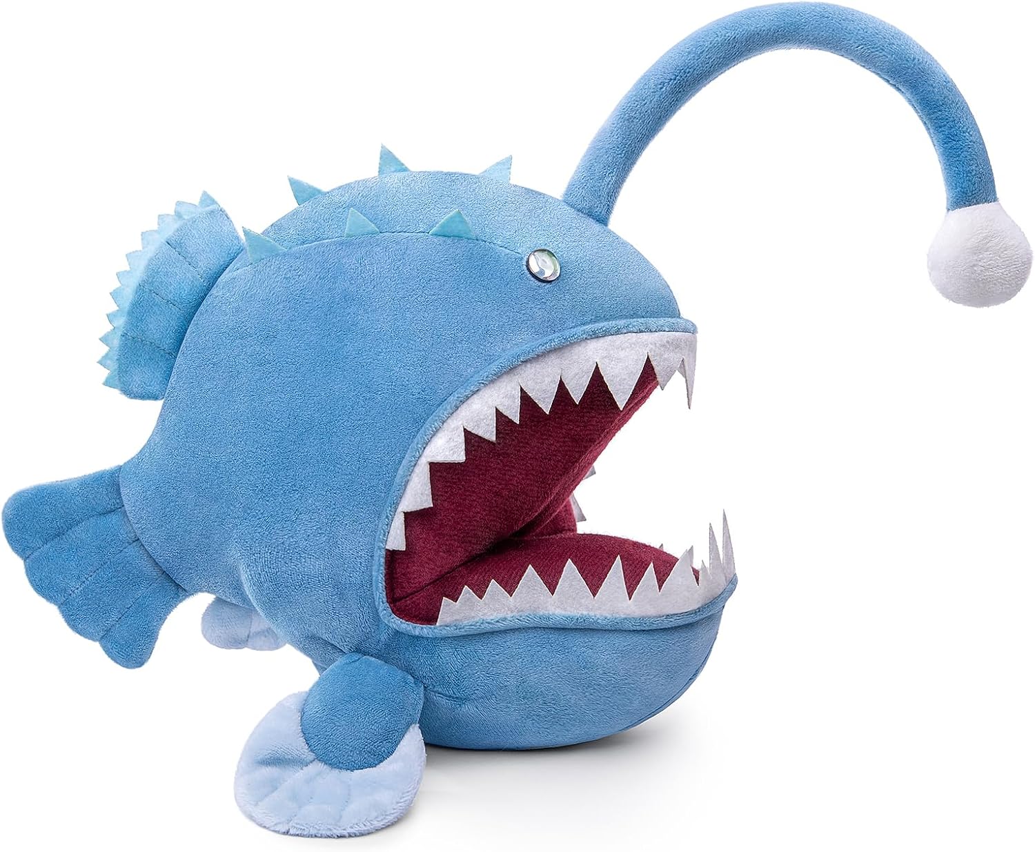 Amazon.com: ZHONGXIN MADE Anglerfish Plush Toy - Cute 12" Blue ...