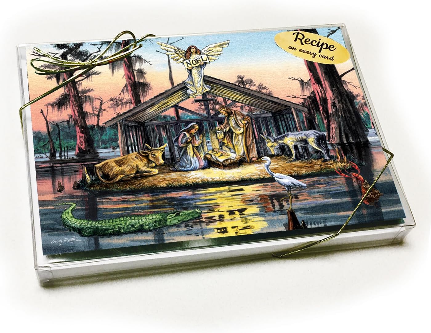 Amazon.com : The ROUTH COLLECTION Louisiana Christmas Card with Recipe ...