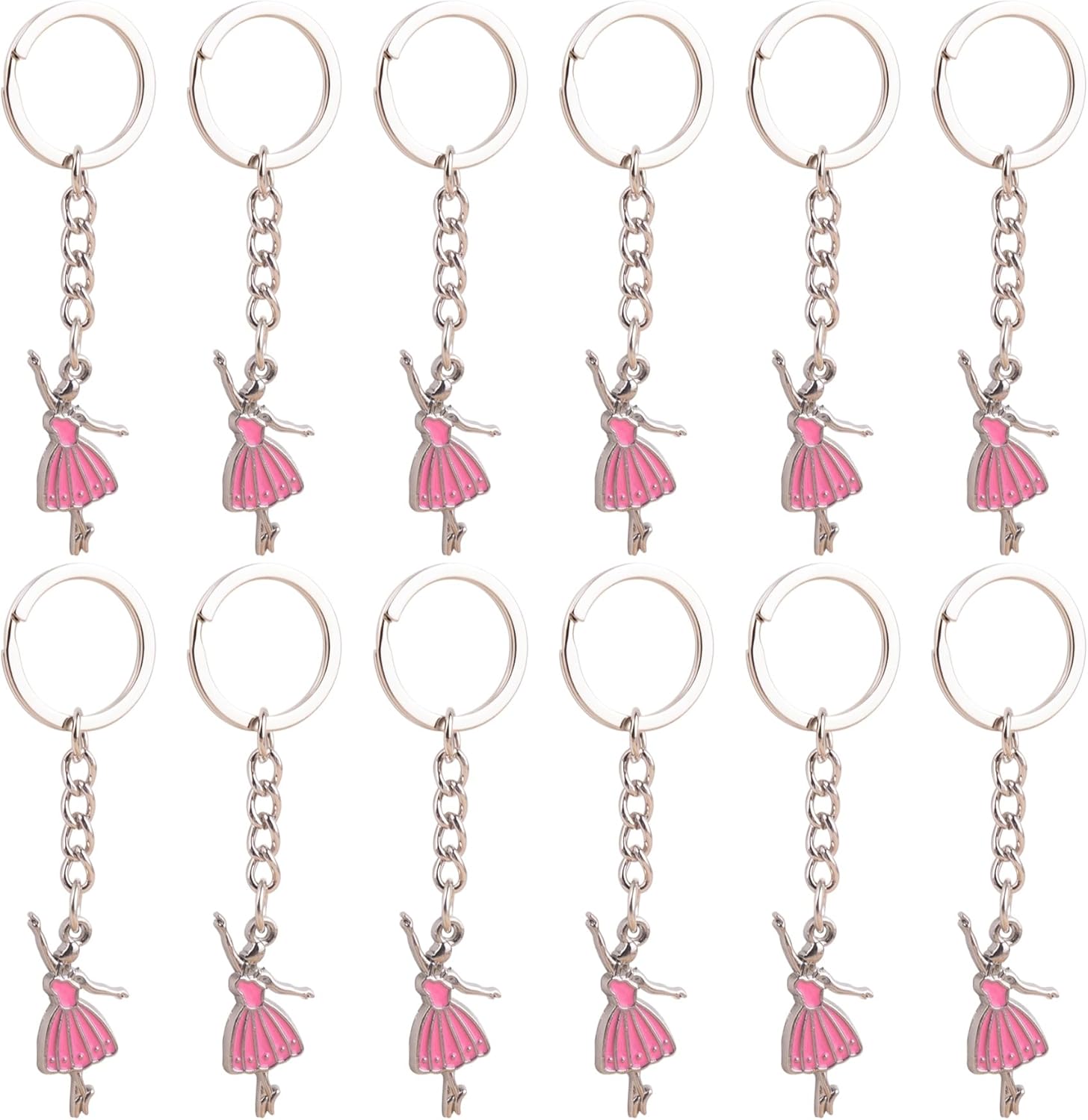 Framendino, 12 Pack Ballerina Dancer Keychains Ballet Dancing Key Chain ...