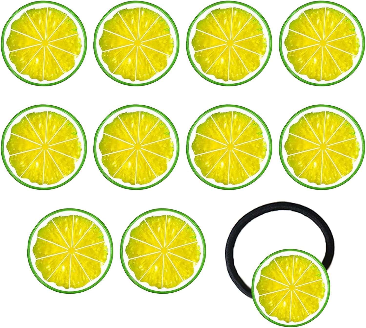 Amazon.com: SHONDE 10 PCS Fake Lime Slice, Artificial Fruit Highly ...