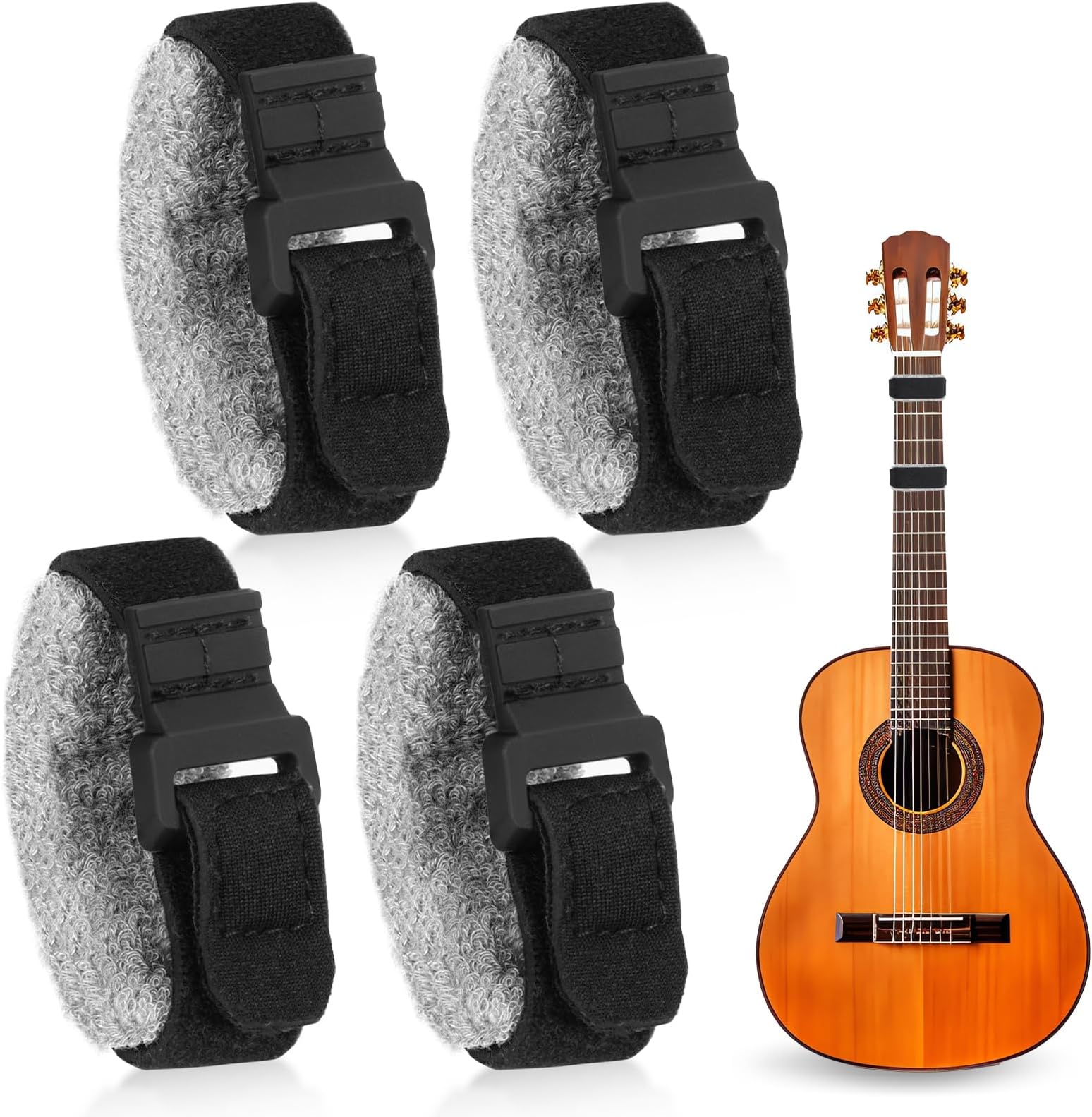 Amazon.com: Guitar String Mute Damper Cotton Bass Guitar Fret Mute ...