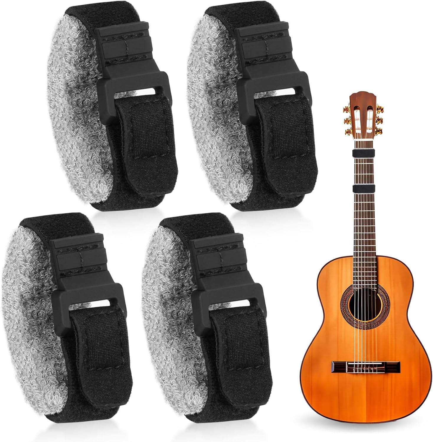 Amazon.com: Guitar String Mute Damper Cotton Bass Guitar Fret Mute ...