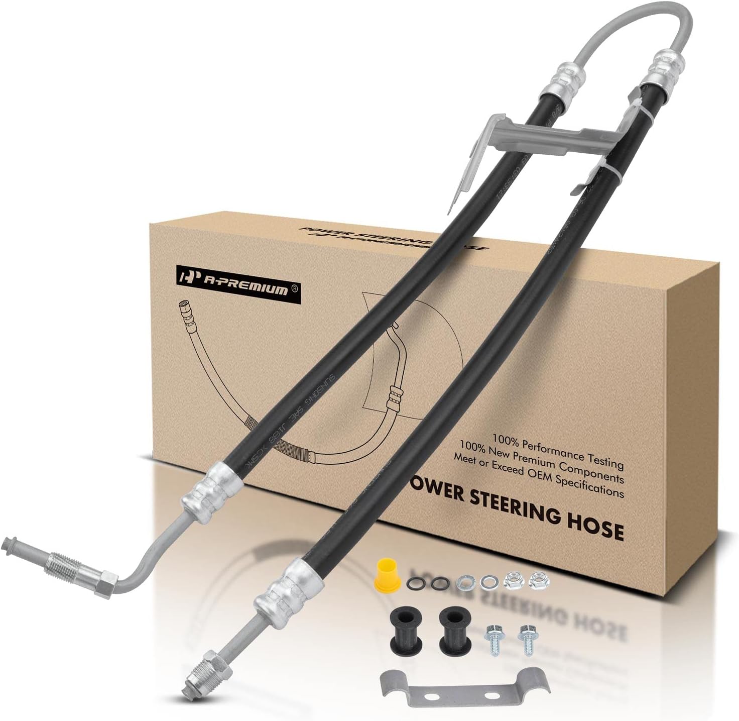 Amazon.com: Edelmann Parts Master 92109 Power Steering Pressure Hose ...