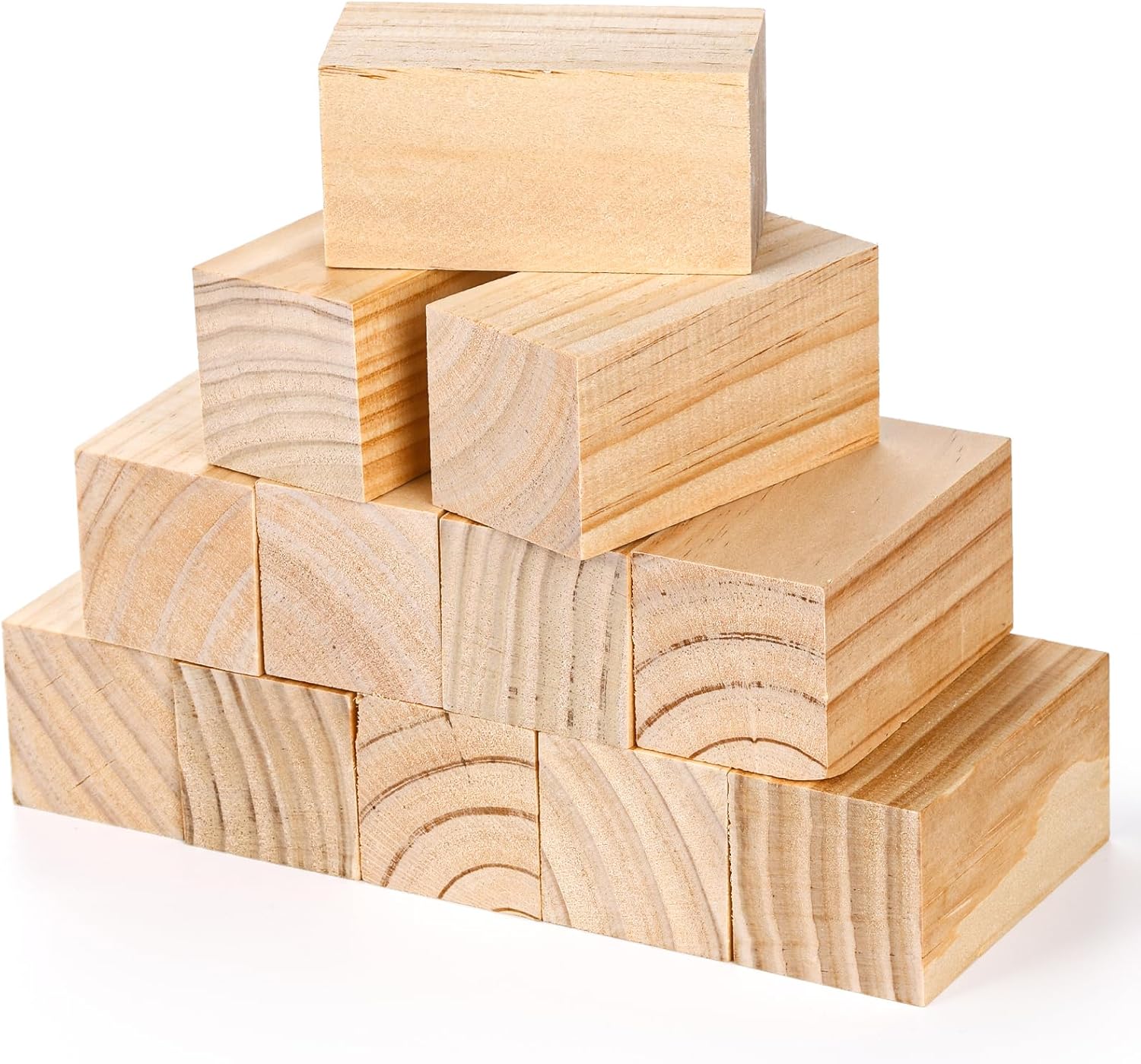Amazon.com: YOUEON 12 Pack Wood Blocks for Carving, 4 x 2 x 2 Inch ...