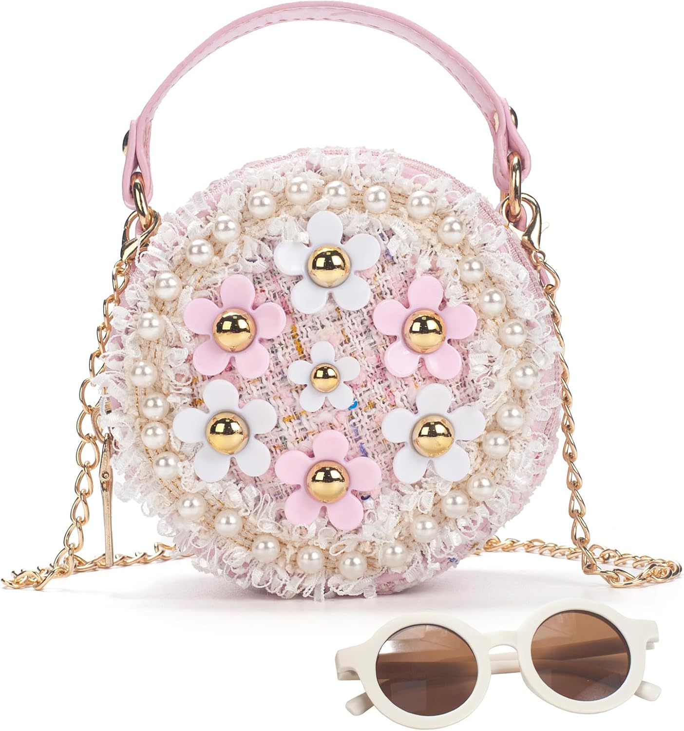 Amazon.com: LJCTULY Purse for Girls Age 1-14, Flower Purse for Kids ...