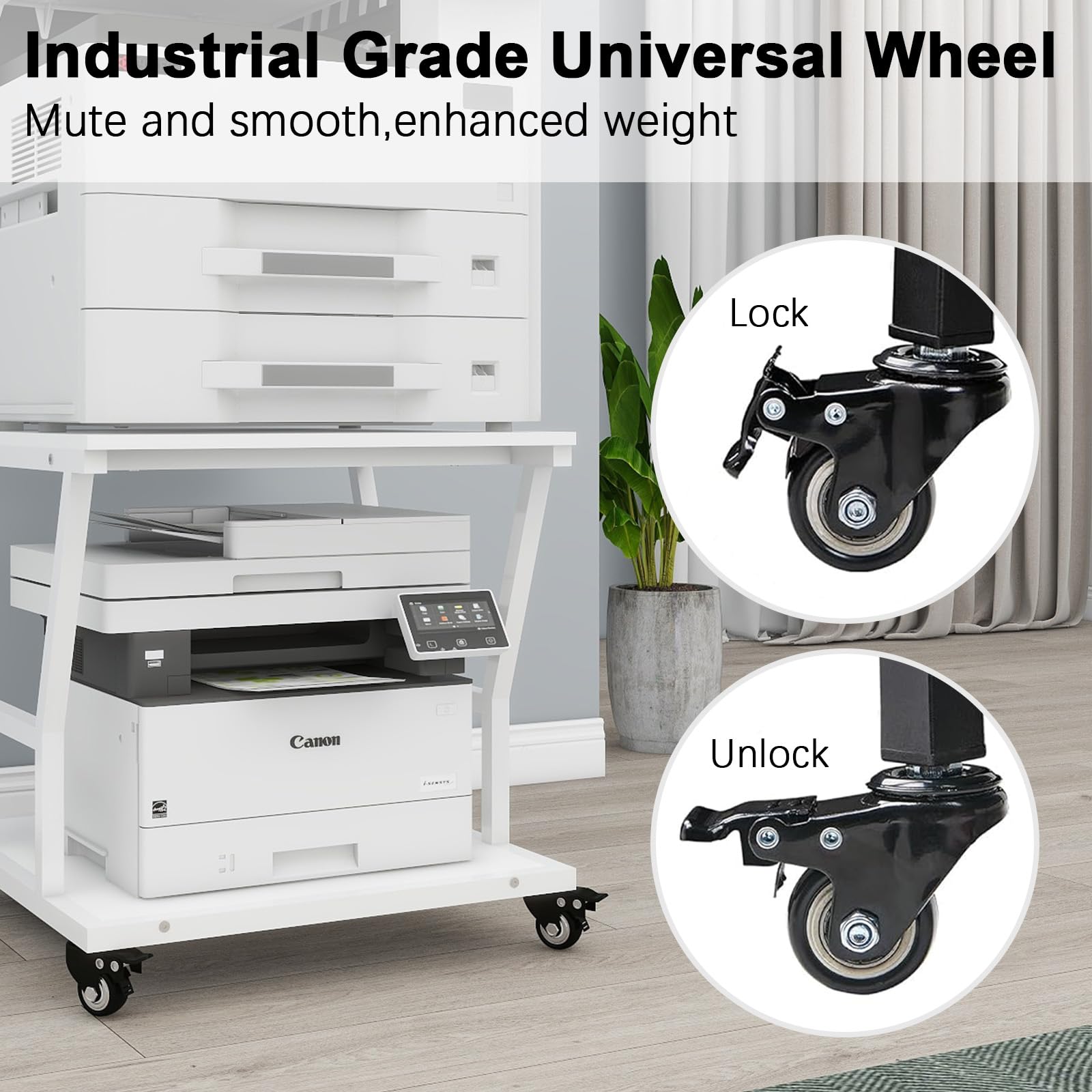 Snapklik.com : Natwind 2 Tier Large Printer Stand,236x236x236 Heavy ...