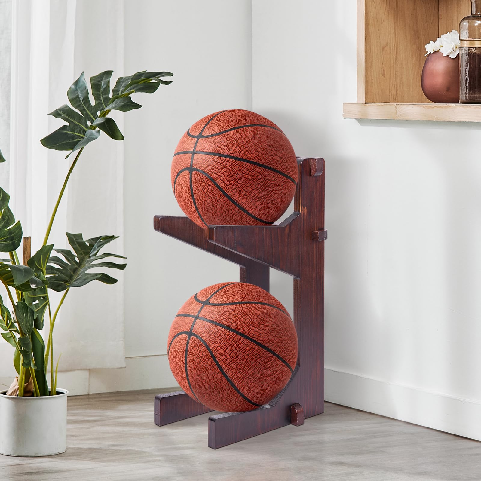 Snapklik.com : Ball Storage Rack, Basketball Holder Rugby Football ...