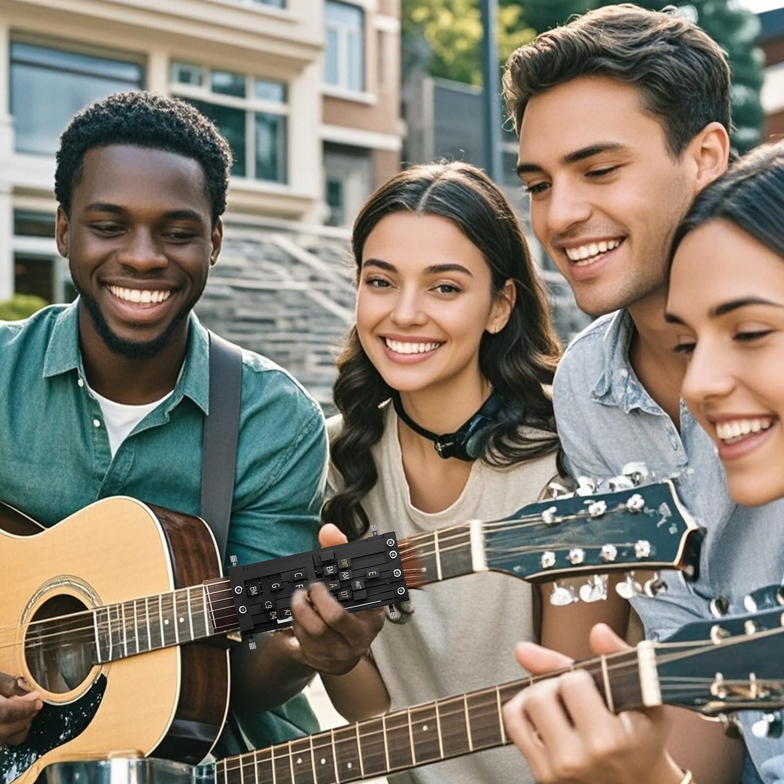 Snapklik.com : Guitar Chord Presser,learn Guitar Chords Device,guitar ...