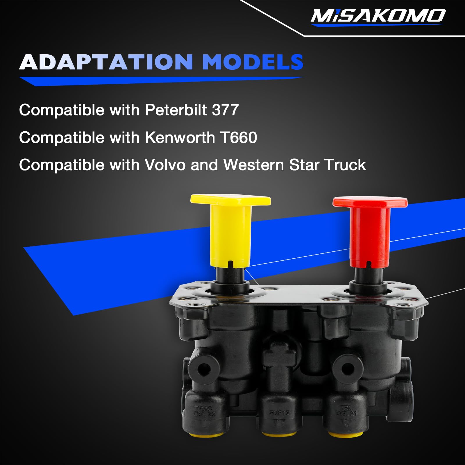 Snapklik.com : 800516 MV-3 Dash Air Brake Control Valve, 1/4