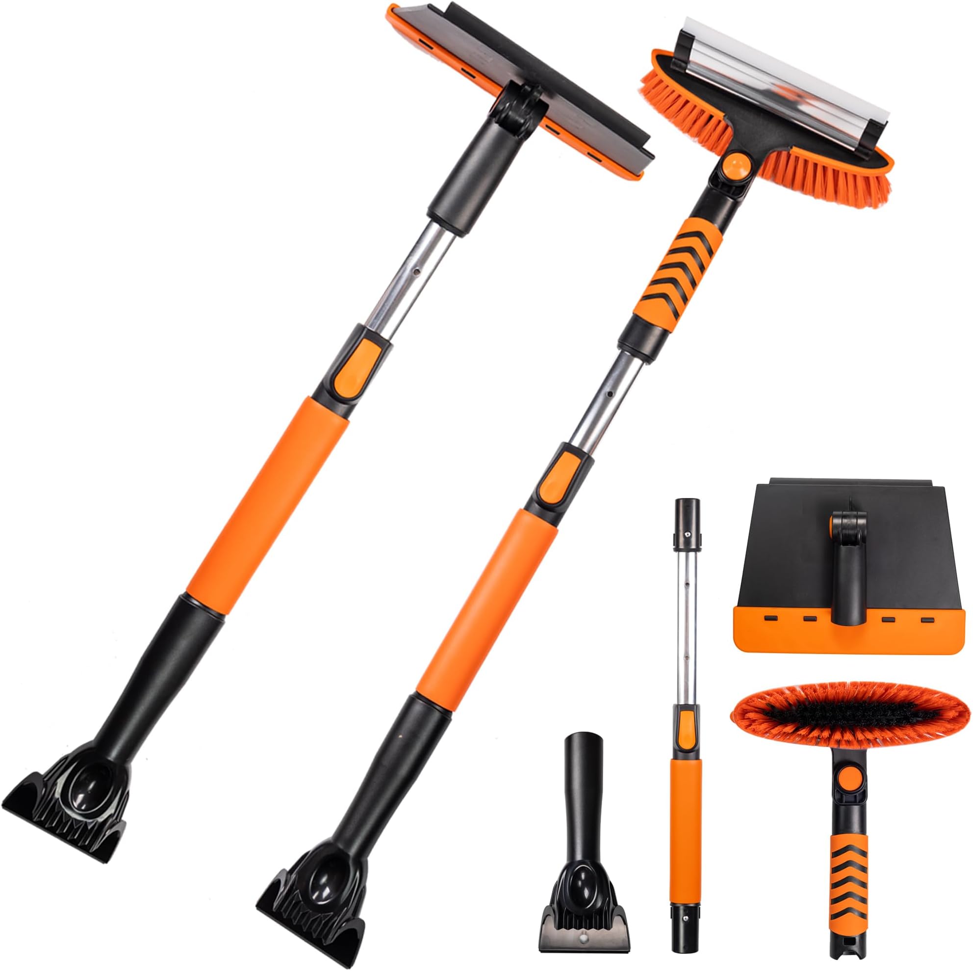 Amazon.com: 2 PCS Ice Scrapers for Car Windshield, 2-in-1 Snow Scraper ...