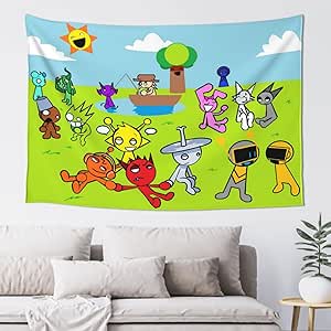 Amazon.com: YTINGO sprunki Tapestry,Wall Hanging Tapestry 3D Printed ...