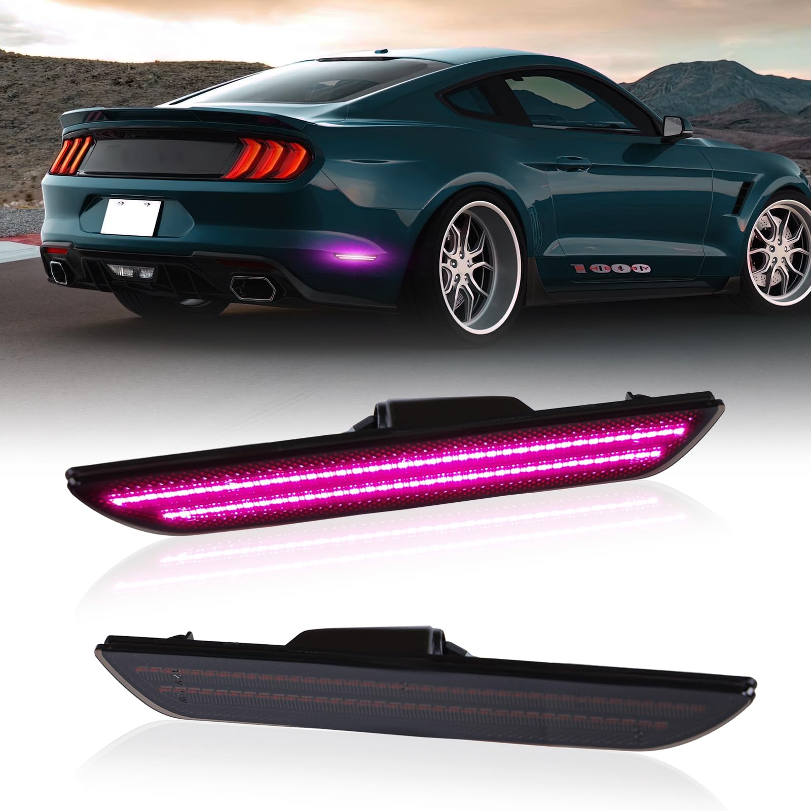Amazon.com: DERMOKA LED Side Marker Lights Rear Bumper Marker Lamp ...