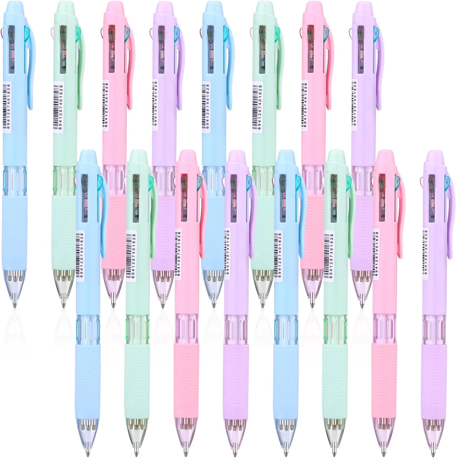 Amazon.com : Zonon 12 Pieces Multicolor Ballpoint Pen 0.5 mm 4 Colored ...