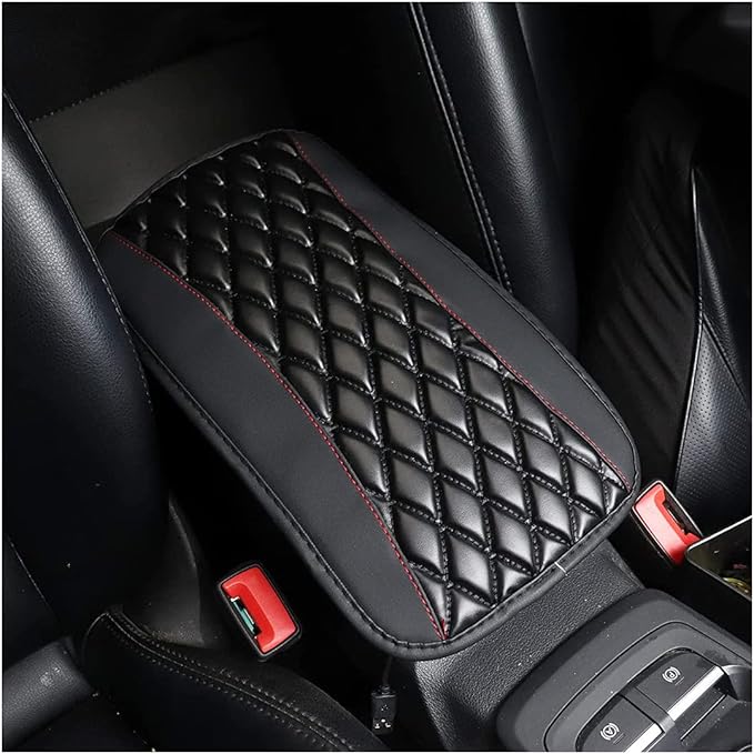 Amazon.com: Ziciner Leather Car Center Console Armrest Pad, PU ...