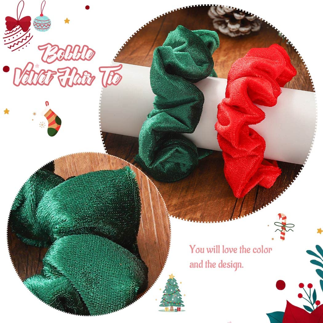 Brinie Bandas elásticas de terciopelo para el cabello bandas elásticas ...