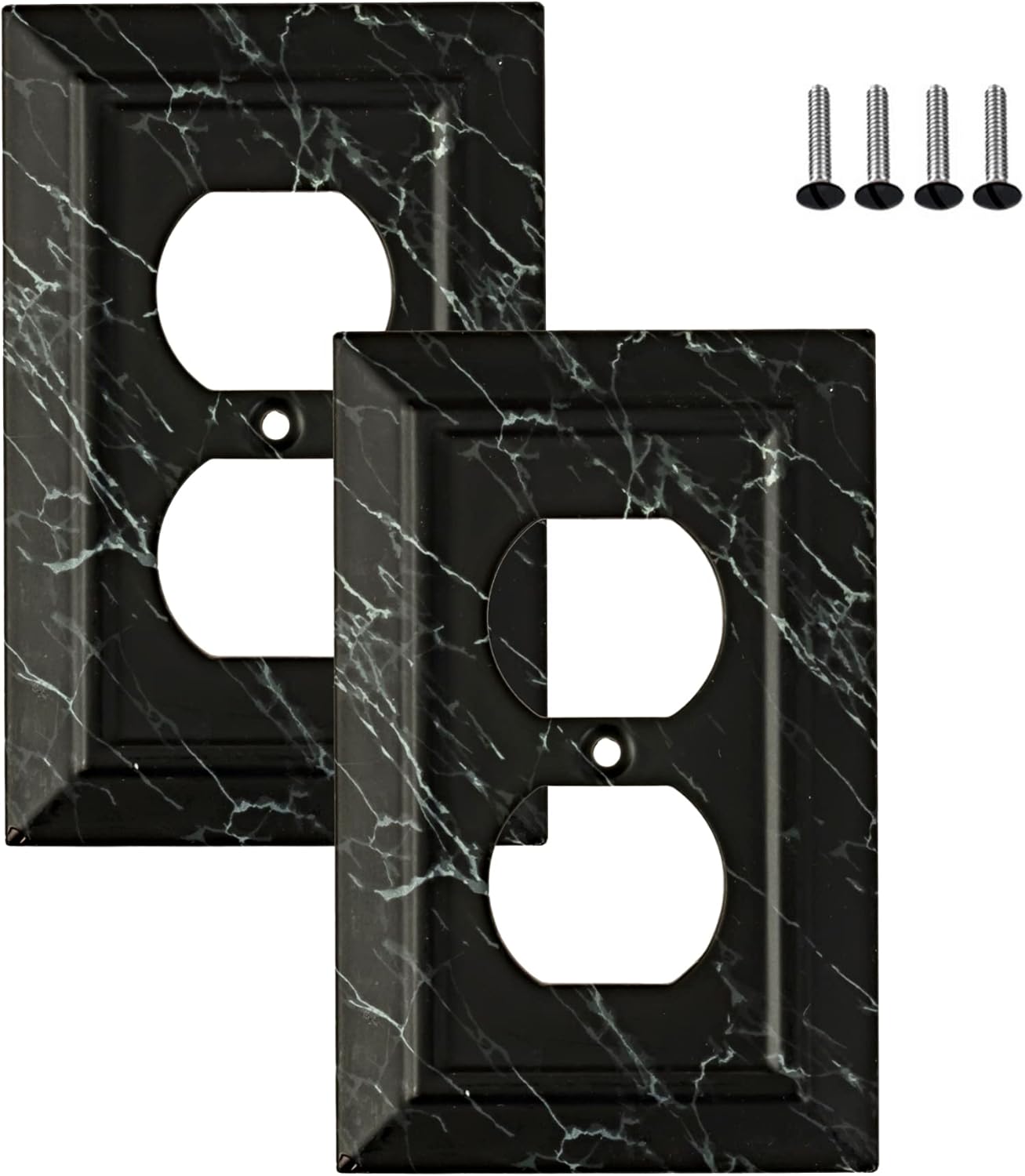 Pack of 2 Wall Plate Outlet Switch Covers by SleekLighting Classic ...