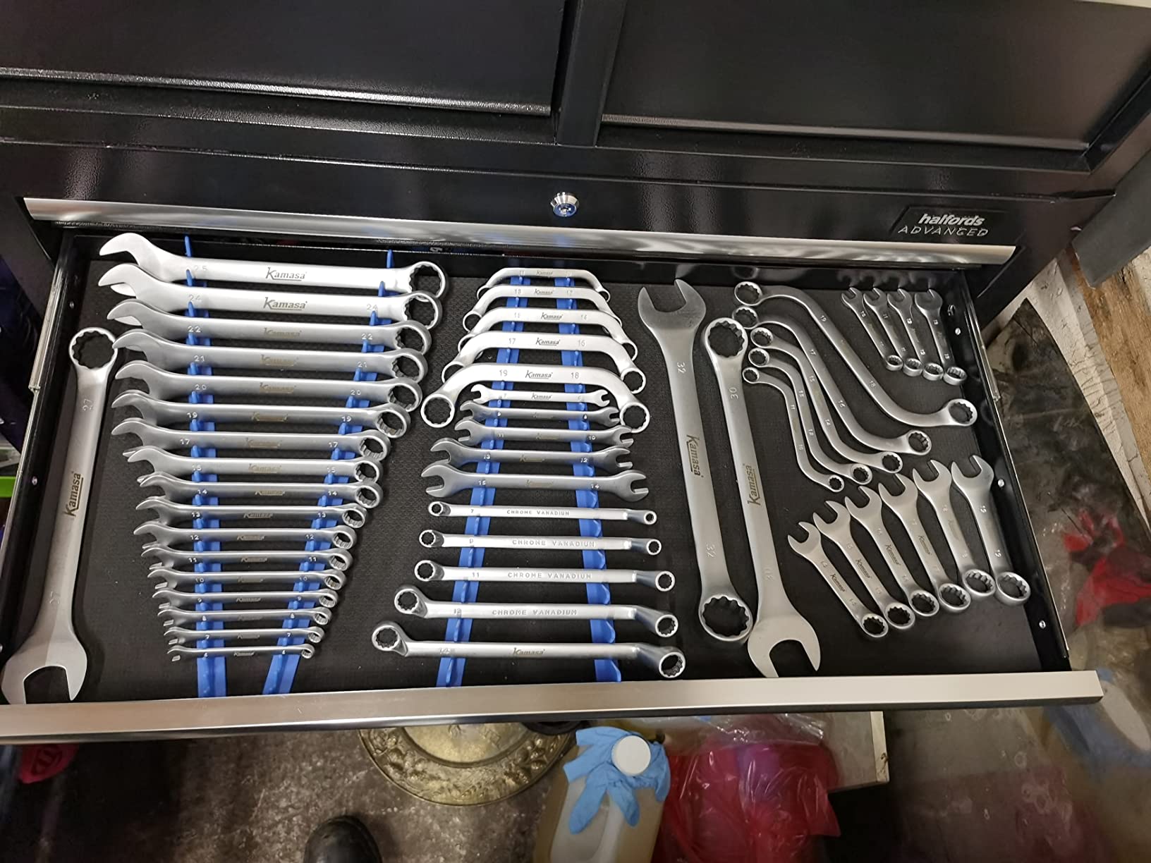 Laser 6975 Sharks Teeth Spanner Organiser - 20 Spanners : Amazon.co.uk ...
