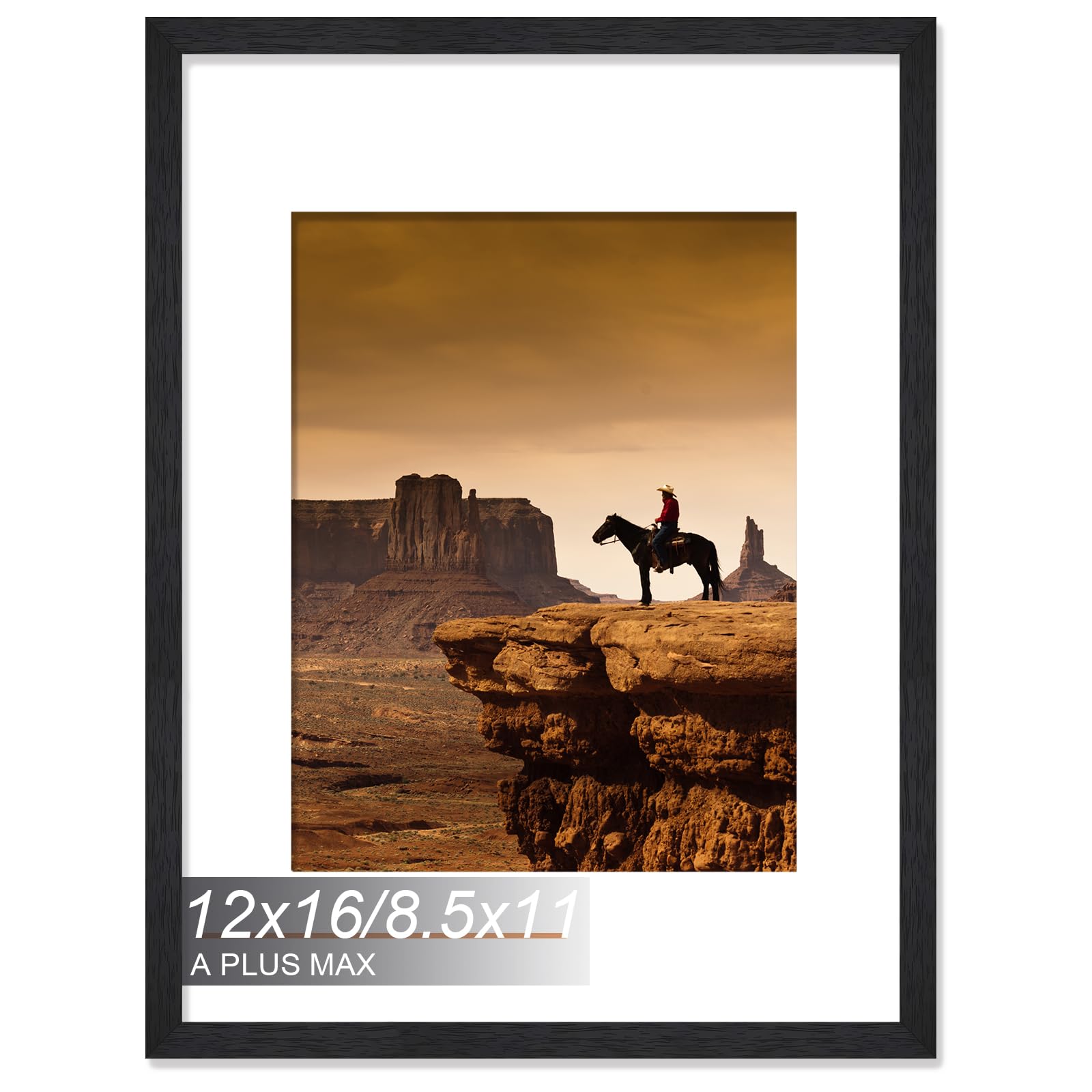 Amazon.com - A PLUS MAX 12x16 Picture Frame, Engineered Wood Frame ...