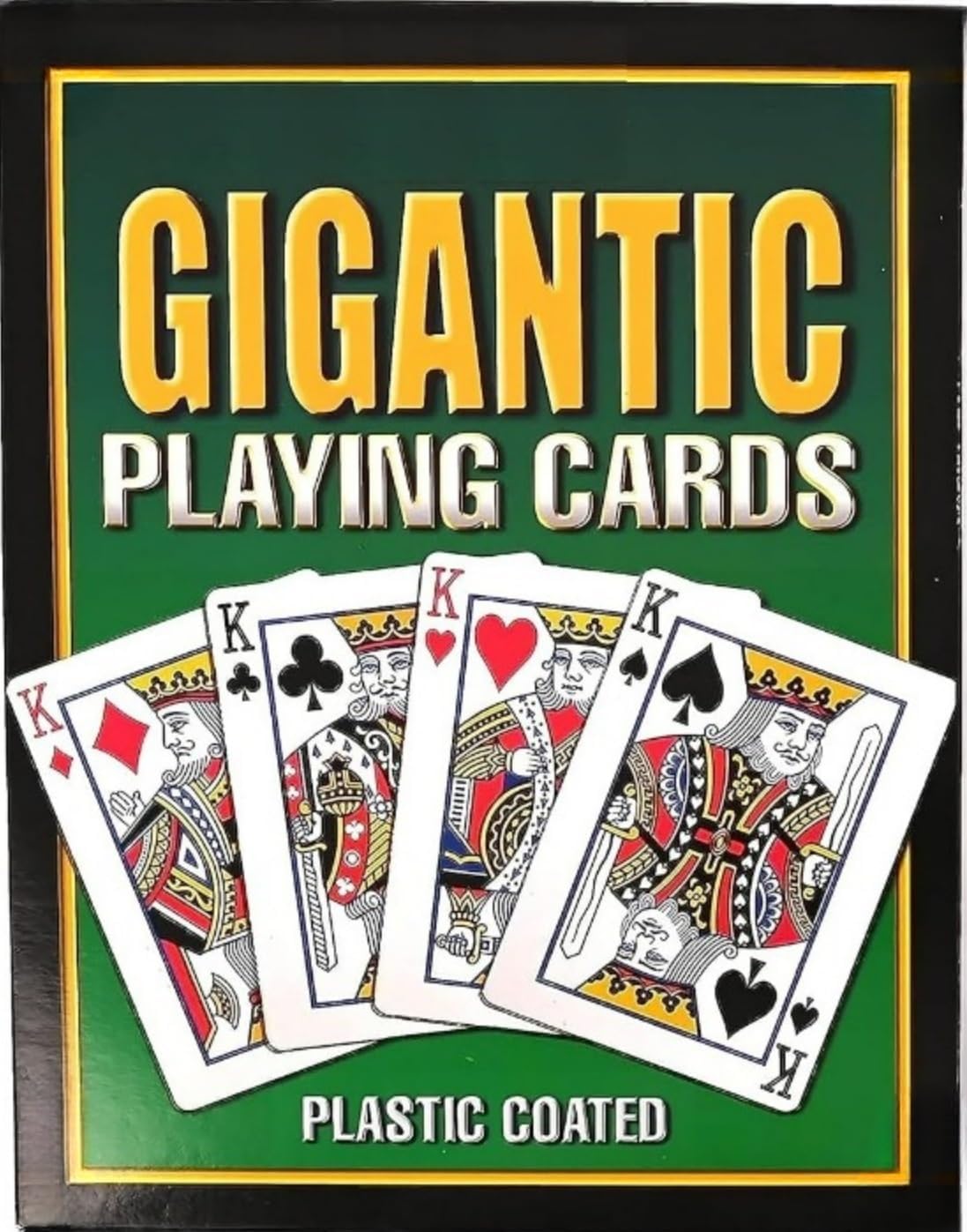 2X A4 Giant Jumbo Plastic Coated Playing Cards Deck 28 cm Outdoor ...