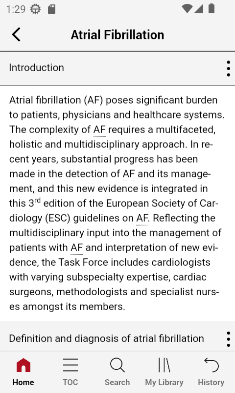 ESC Pocket Guidelines - App on the Amazon Appstore