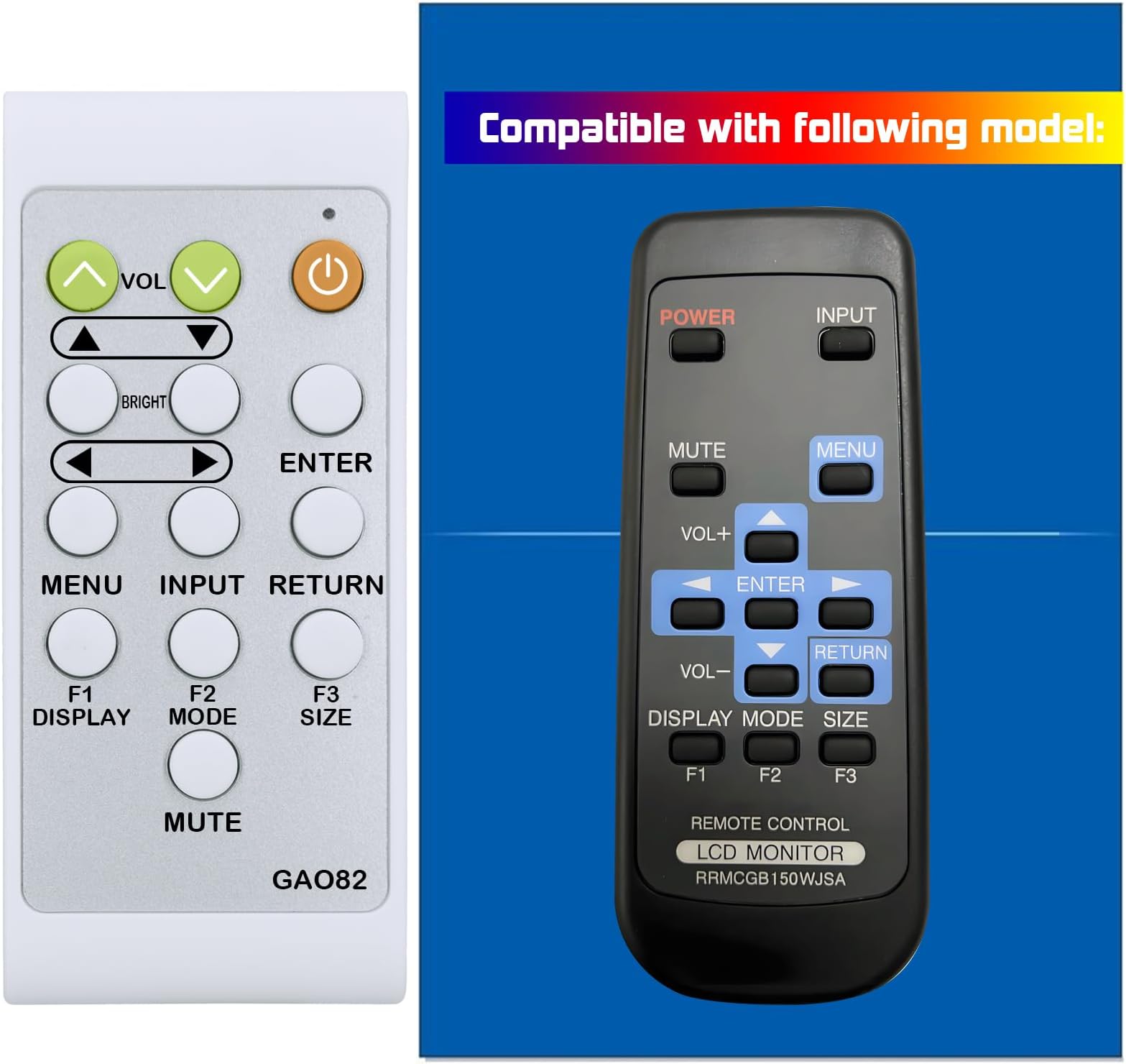 Amazon.com: Replacement Remote Control for Sharp Display LCD Monitor PN ...