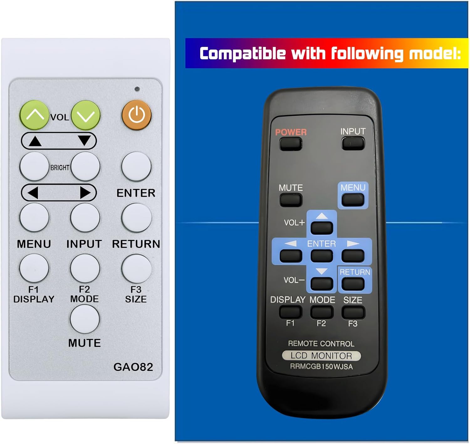 Mando a distancia de repuesto para monitor LCD Sharp Display ...
