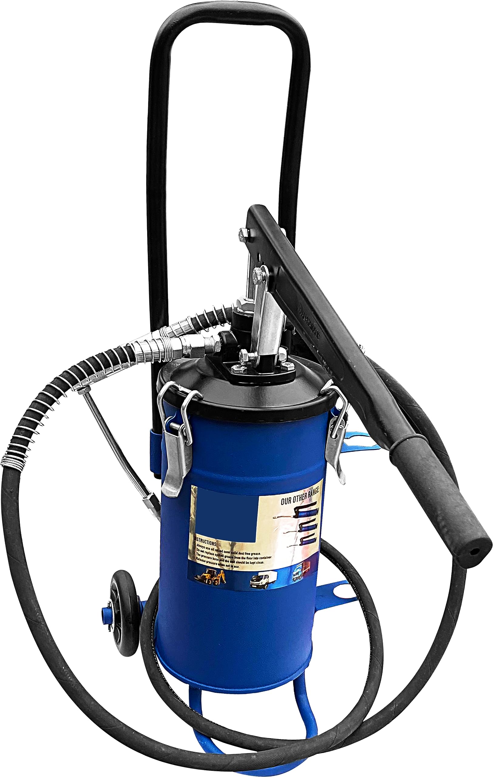 Onkar Bucket Type Grease Pump With Trolly Grease Pump with Multi Modes ...