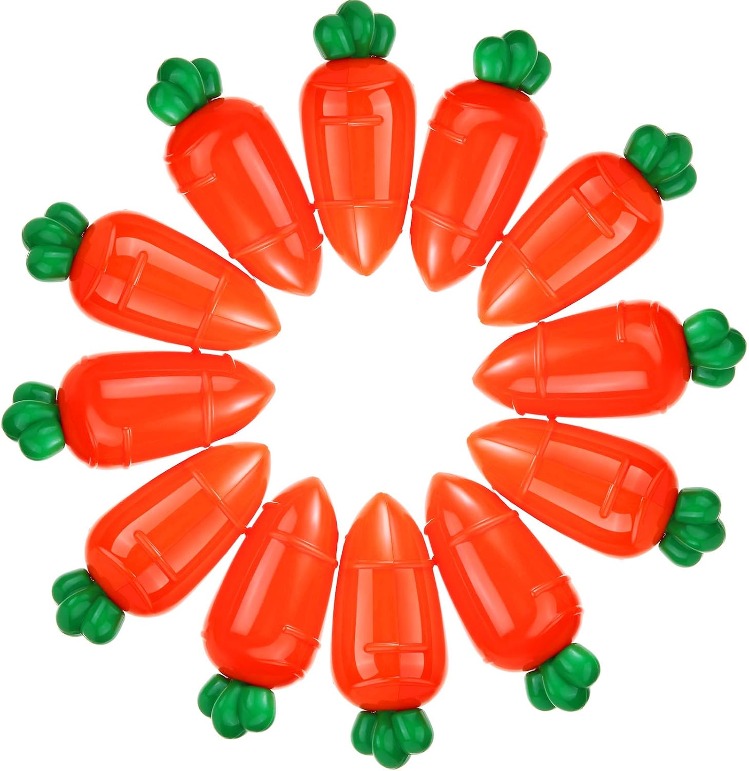 Amazon.com: 15 Pieces Plastic Carrot Containers Carrot Shaped Candy ...