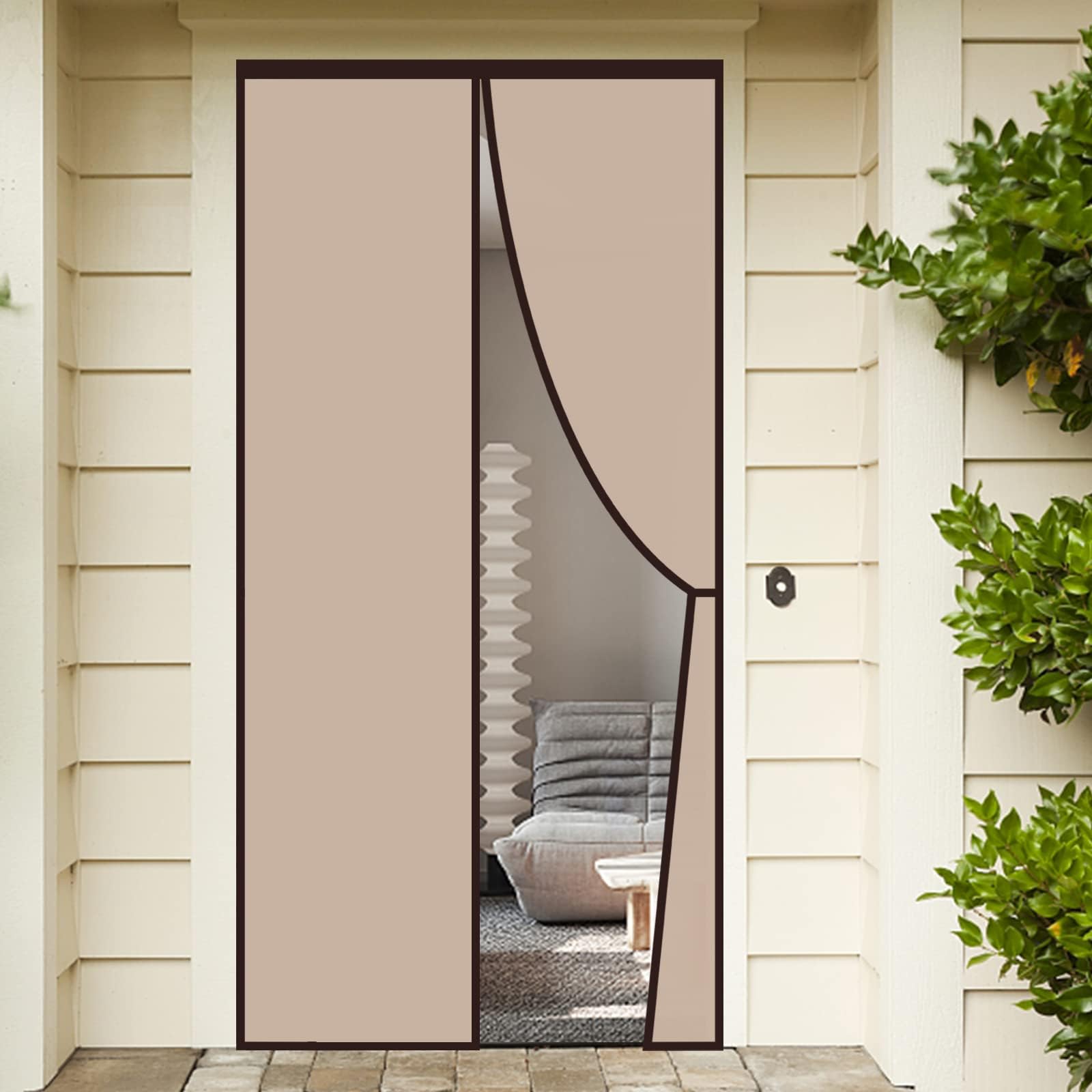 Magnetic Screen Door 37 x 83 Inches Screen Doors Retractable Screen ...
