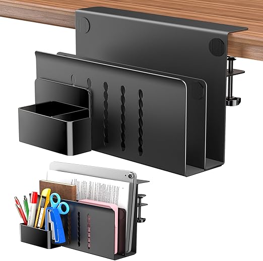 Amazon.com : Faswyong 2 Tier Desk Organizer, Laptop Stand, Under Desk ...