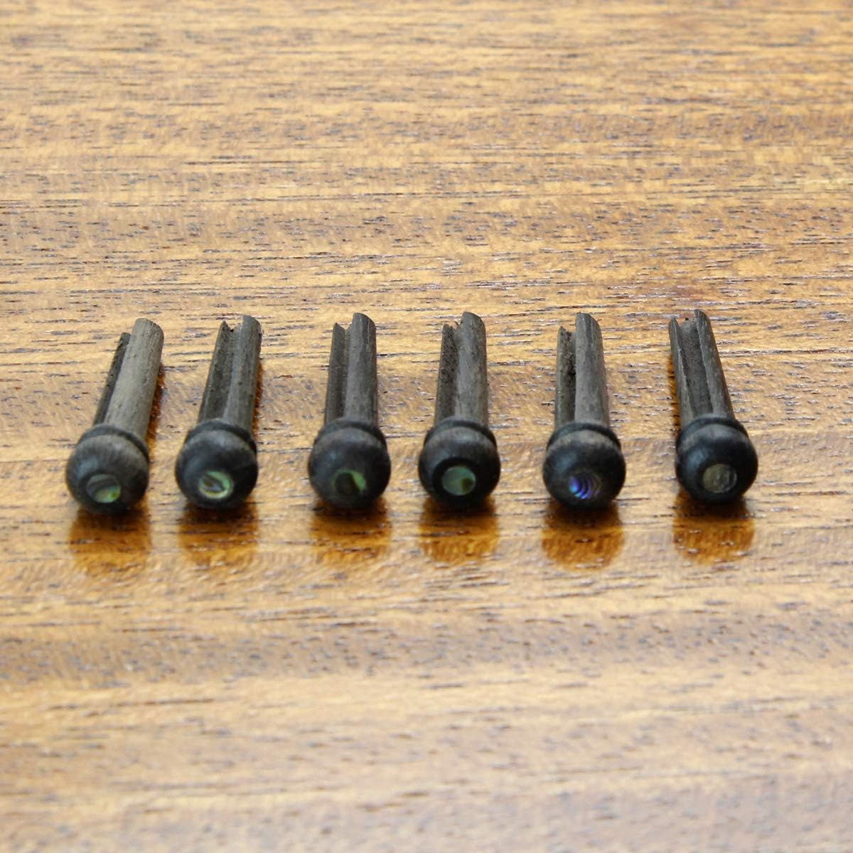 Amazon.com: FLEOR 6pcs Guitar Bridge Pins Rosewood Acoustic Guitar End ...