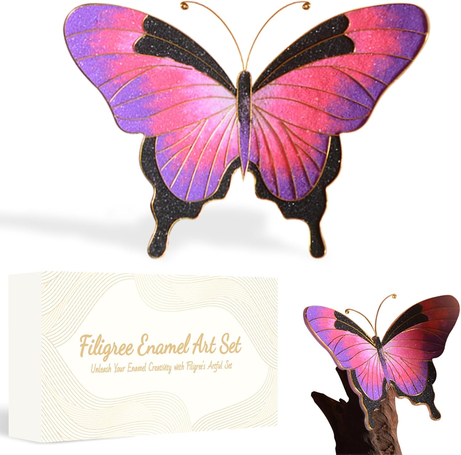 Amazon.com: Filigree Enamel Art Painting Adult Craft Kits, DIY Art ...