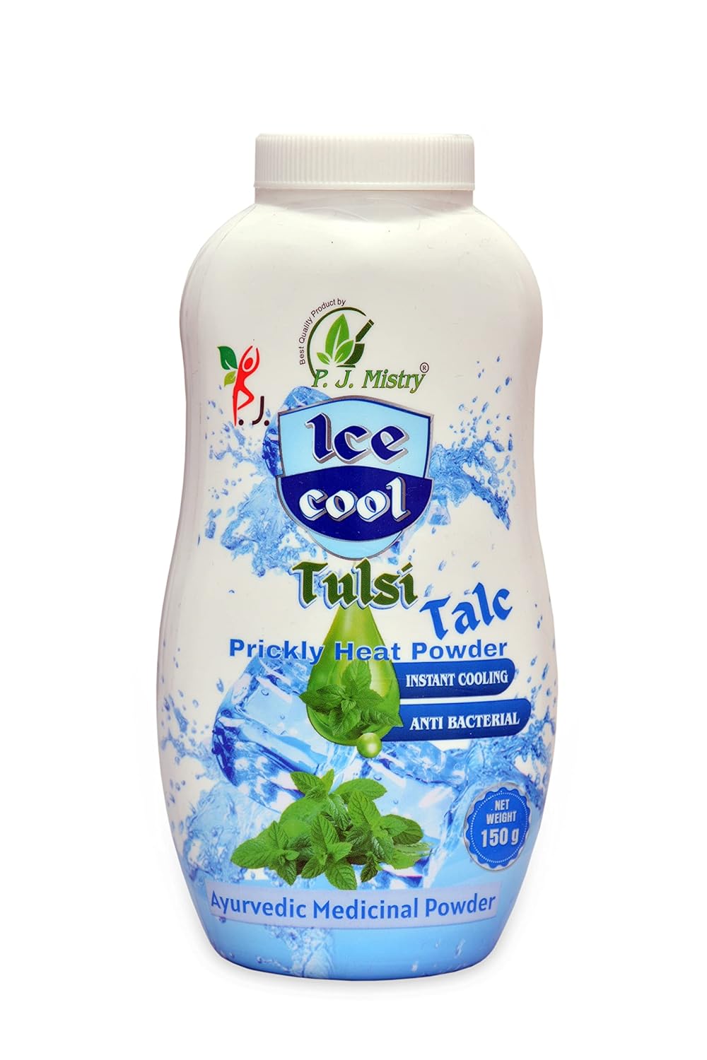 PJ ICE COOL TULSI TALC 150GM | PRICKLY HEAT POWDER | COOL COOL TALC ...