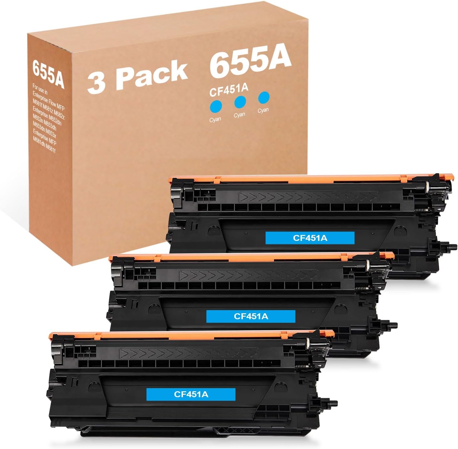 Amazon.com: Remanufactured 655A 655 A Toner Cartridge Replacement for ...