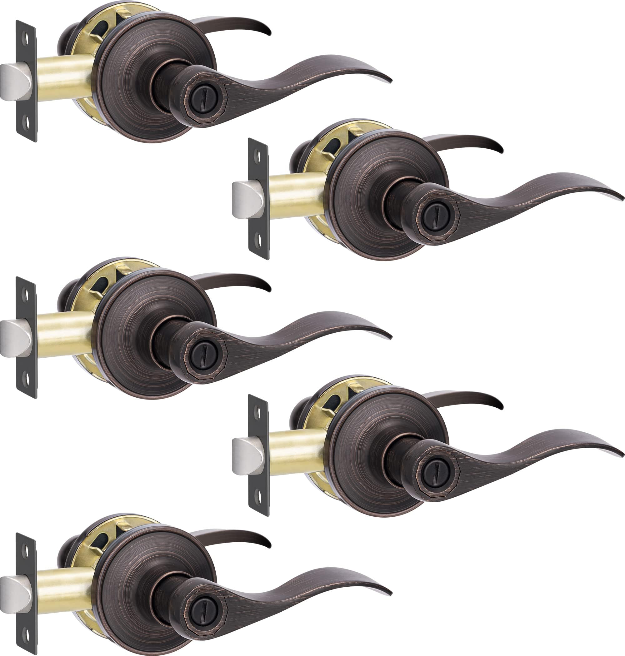 Defiant LYEX704B-L Naples Aged Bronze Left-Hand Dummy Door Lever ...